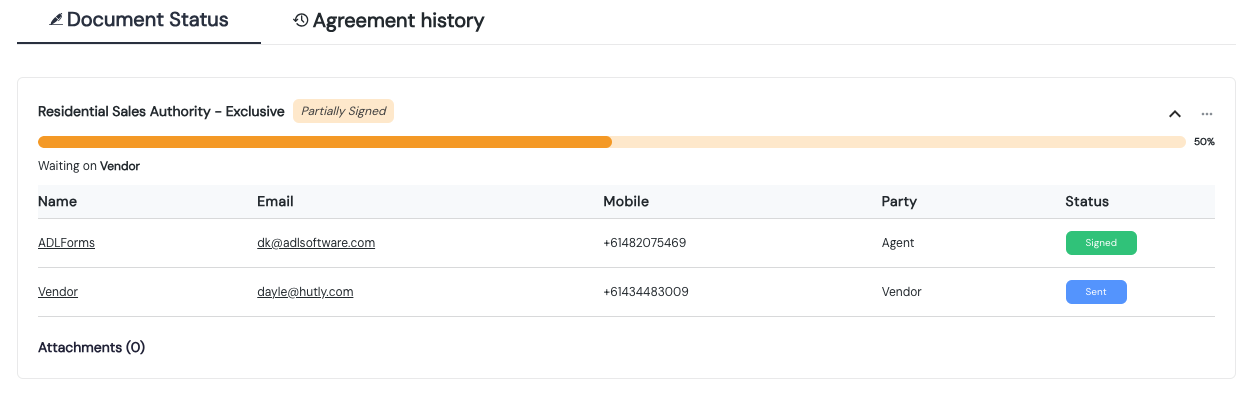 How to track a document sent for signing